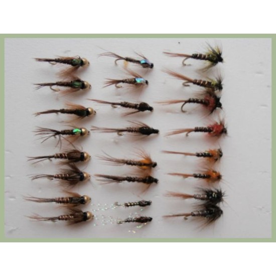 cruncher nymph fishing flies coloured -Troutflies UK