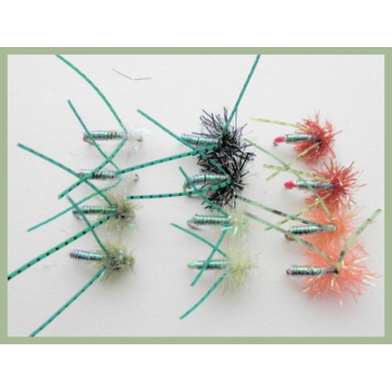 Stalking bugs, coloured - Troutflies UK