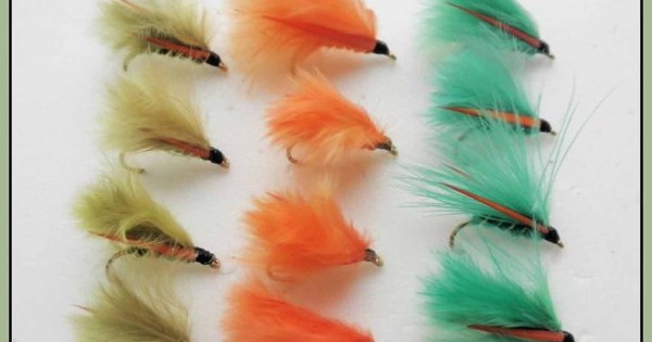 Min Cormorant lure fishing flies, still water - Troutflies UK