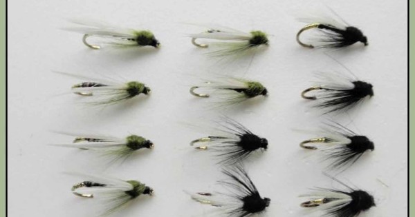 Black Olive Emerger fishing flies, river, Lochs Streams - Troutflies UK