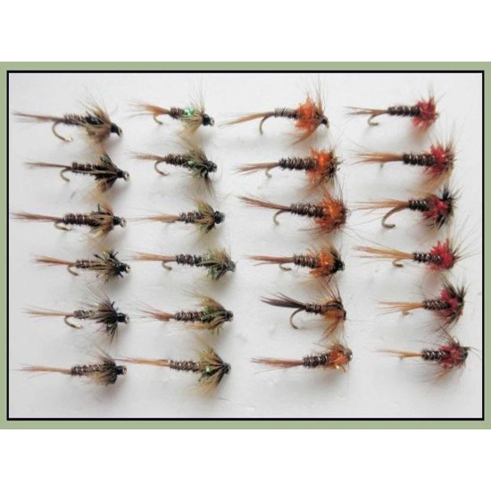 cruncher nymph fishing flies coloured -Troutflies UK
