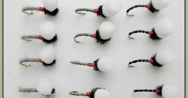 suspender trout fishing flies mixed colours Troutflies UK