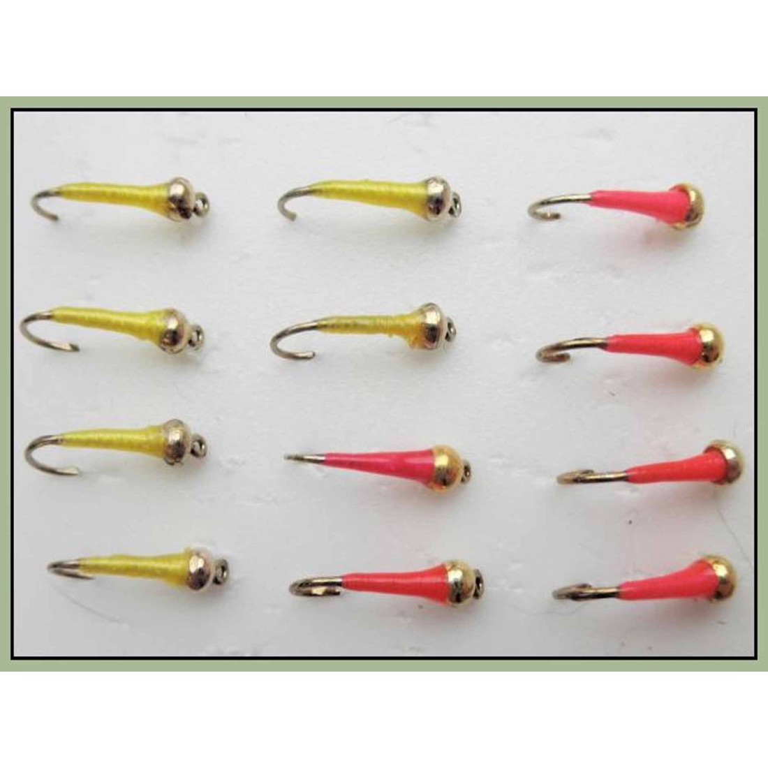 Gold Bead Epoxy Buzzers for fly fishing. sinking flies, winterTroutflies UK