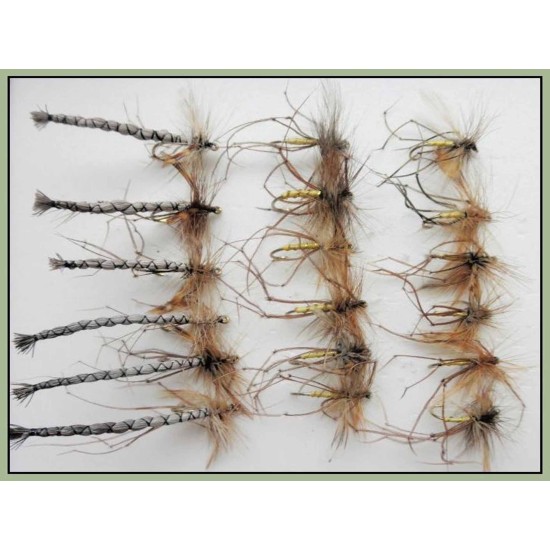 multi pack of daddy long legs trout fishing flies - Troutflies UK