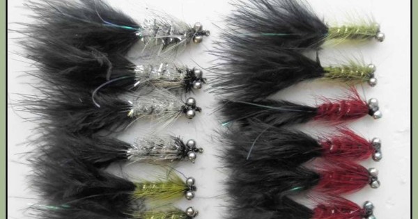 Barbless Black Humungous fishing fly winter fly fishingTroutflies UK