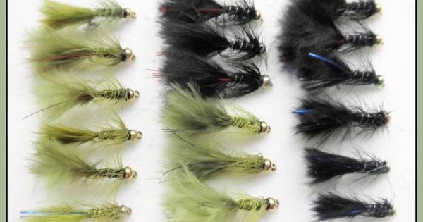 Barbless Mini Blue flas damsels, mini lures for fly fishing Troutflies UK