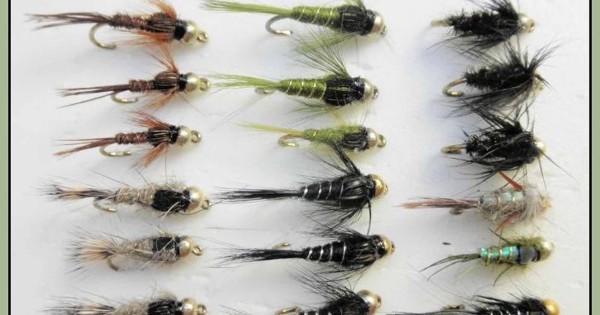 variety pack gold bead nymph fishing flies - Troutflies UK